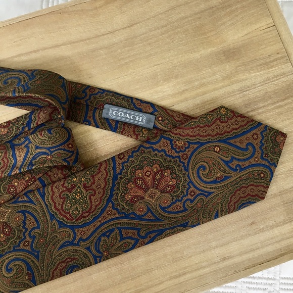 Coach | Accessories | Coach Silk Paisley Tie | Poshmark